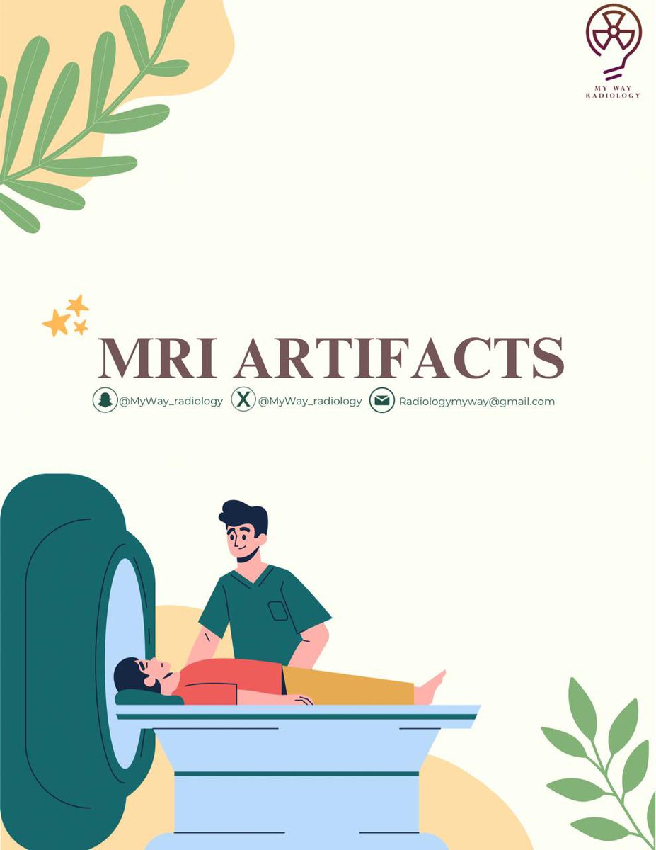 ثريد | Thread Artifacts are consider annoying problem in Radiology images🩻 So here some of MRI ...