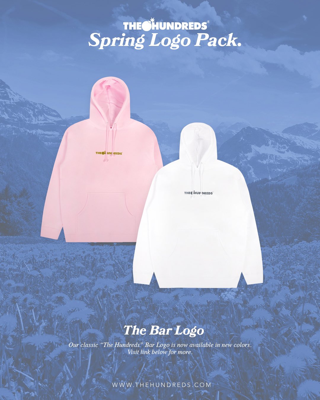 The Hundreds Logo THE HUNDREDS , FOREVER BAR LOGO / HEATHER