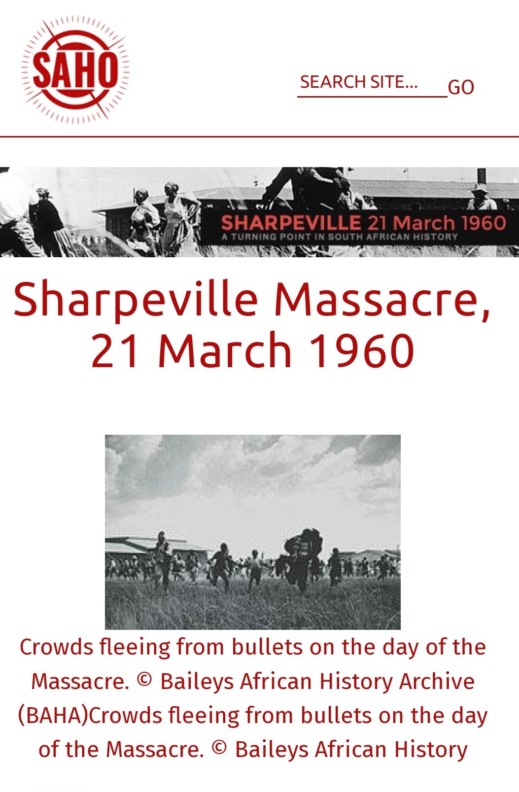 Sharpeville Massacre Quotes