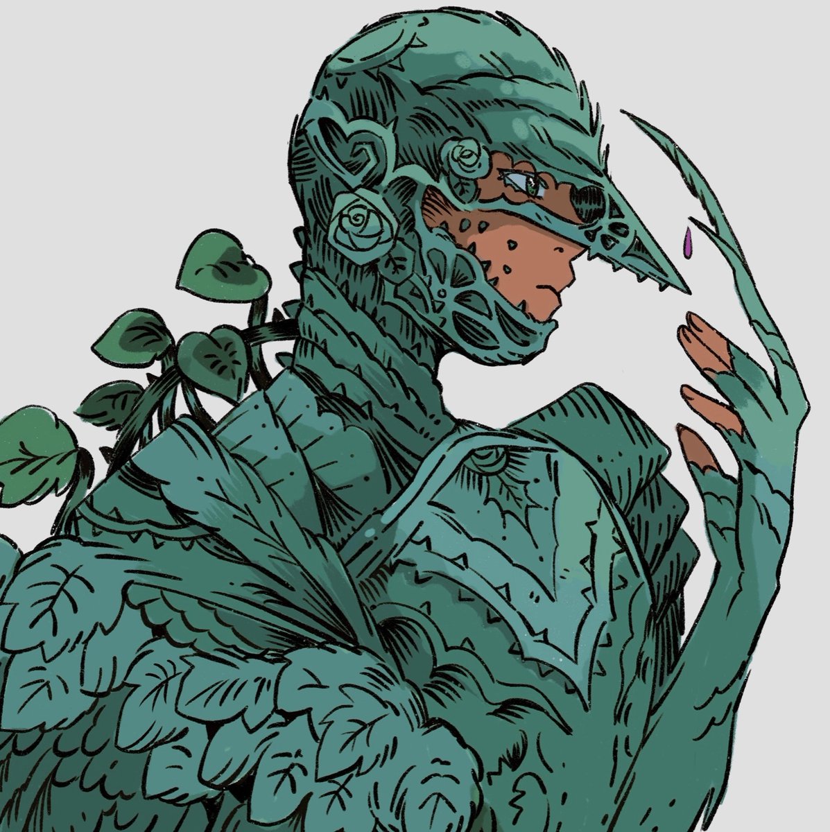 「Poison Thorn Knight 」|Ibon 🎷🐛のイラスト