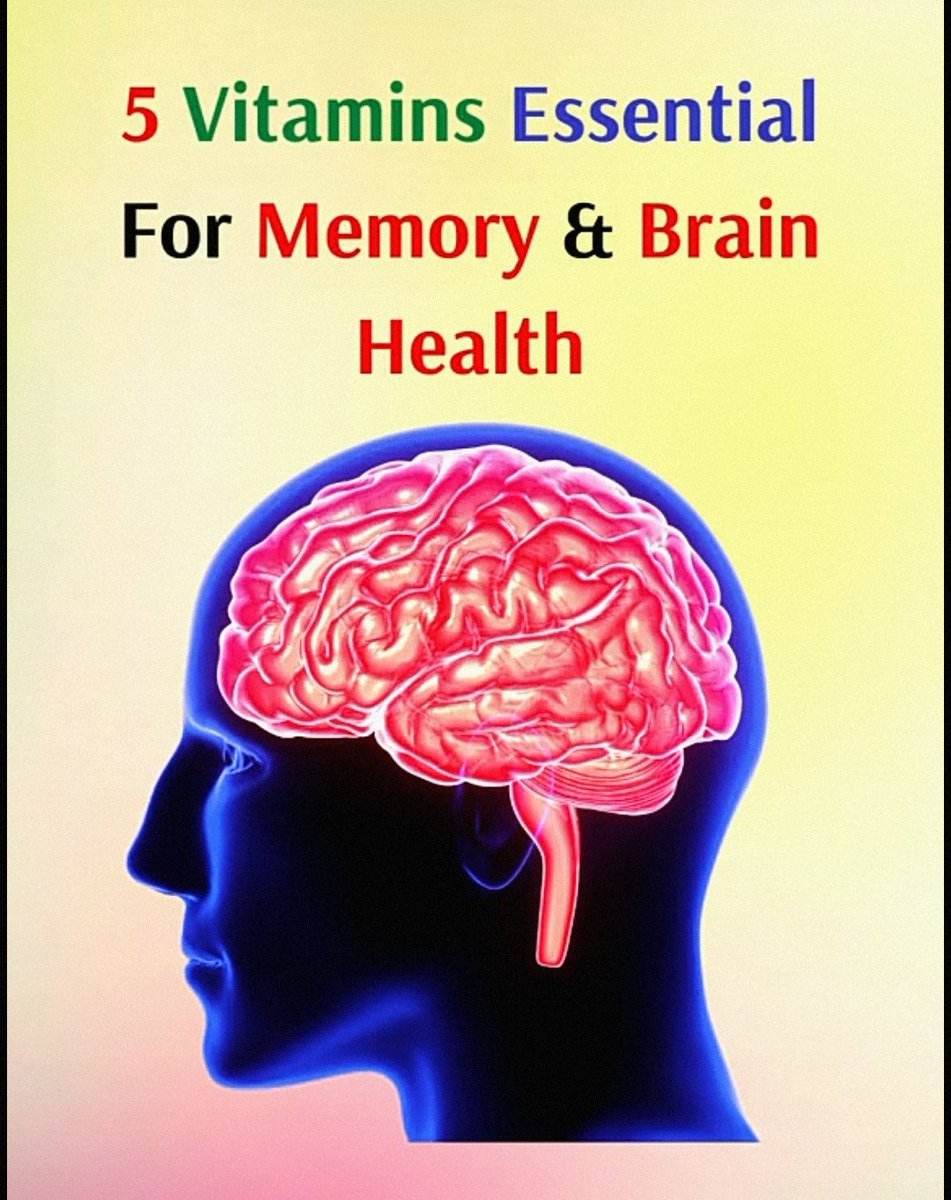 5 Vitamins Essential For Memory & Brain Health..... - Thread from ᴀʀᴛ ᴏ ...