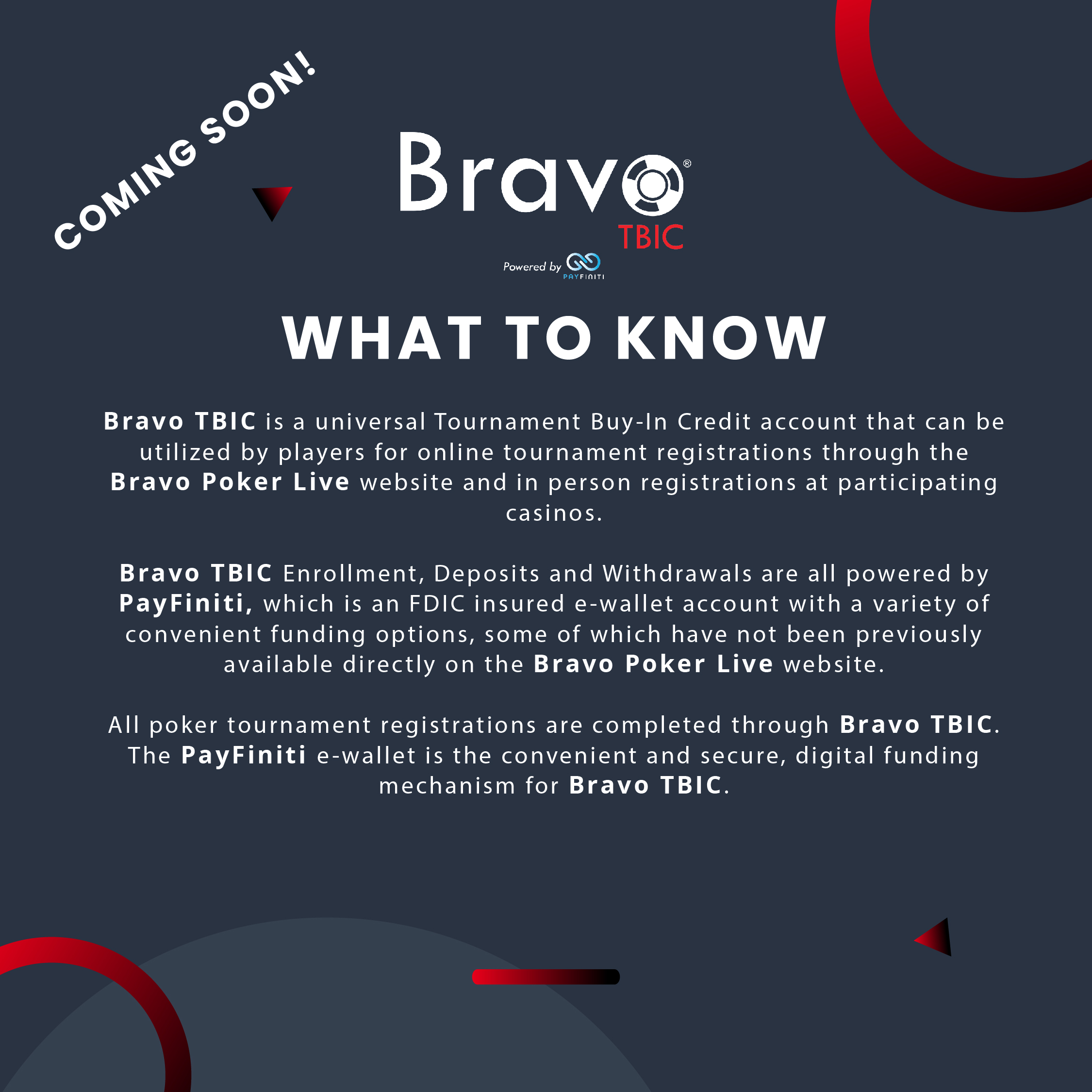 Bravo poker live store