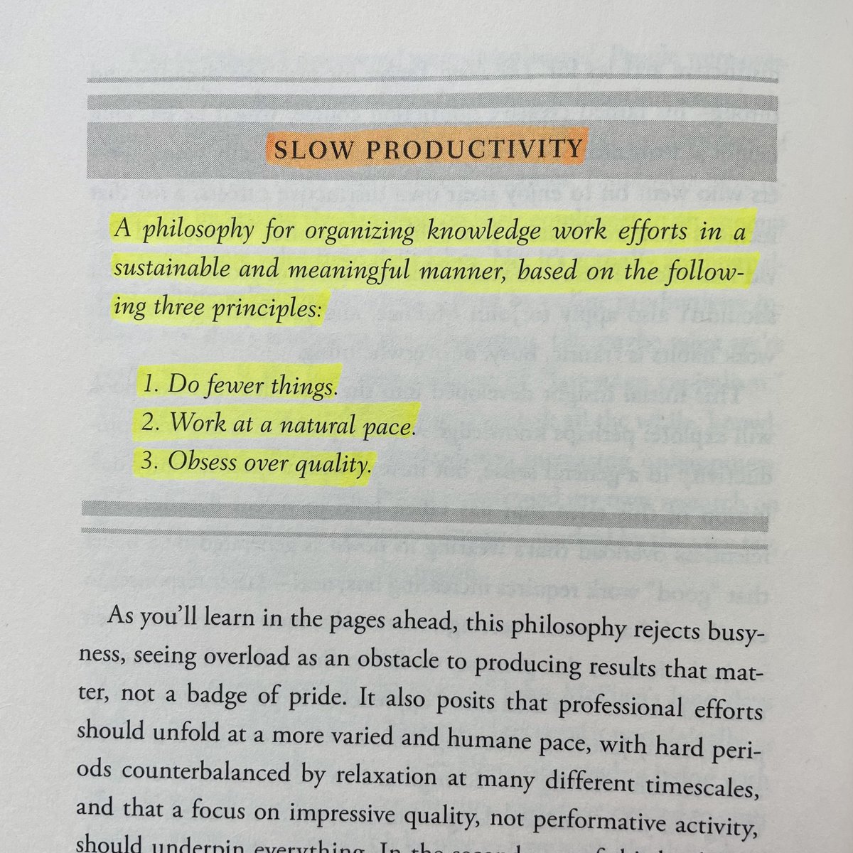 “Slow Productivity by Cal Newport” A timely and useful book. This book provides a road map for ...