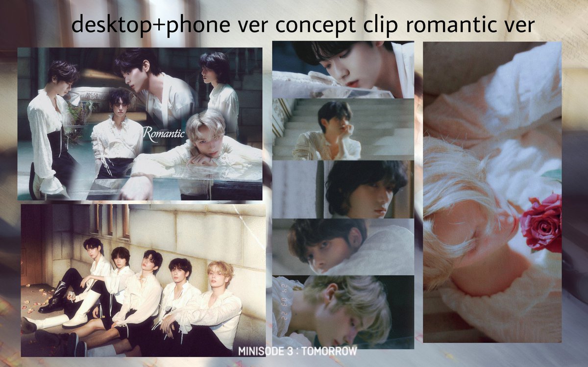 ; wallpaper minisode 3: TOMORROW - Concept Clip 'Romantic'+ desktop ver ...