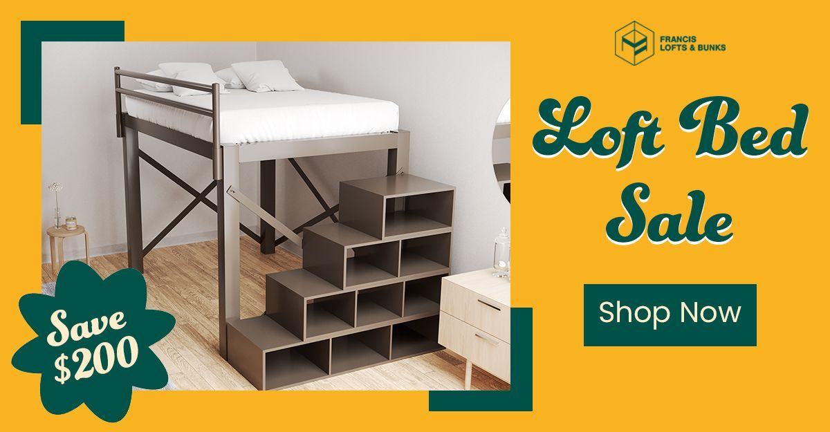 Francis Lofts Bunks on X Only two more days left in our Spring Loft Bed Sale. Now through Sunday save 200 on an AdultLoftBed using the discount code LOFT at