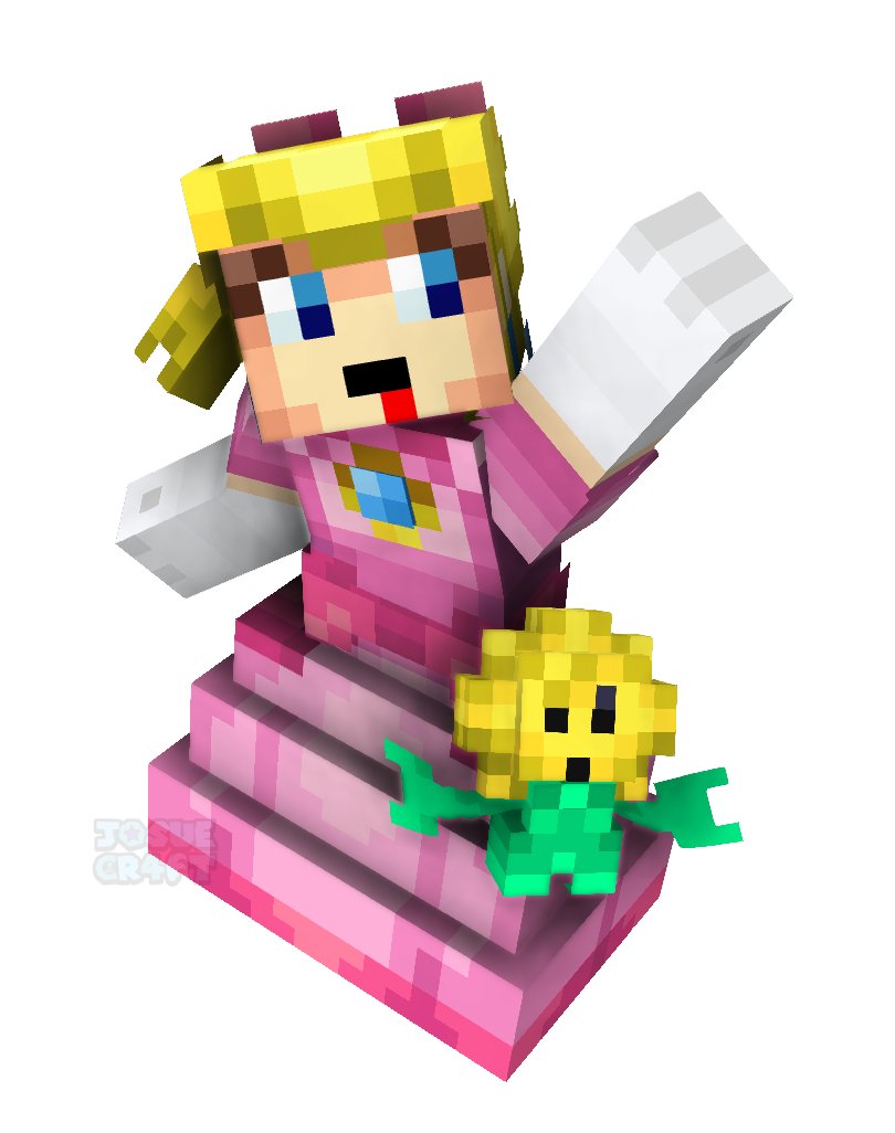Princess Peach Minecraft By The Coolest Super Mario Skins For