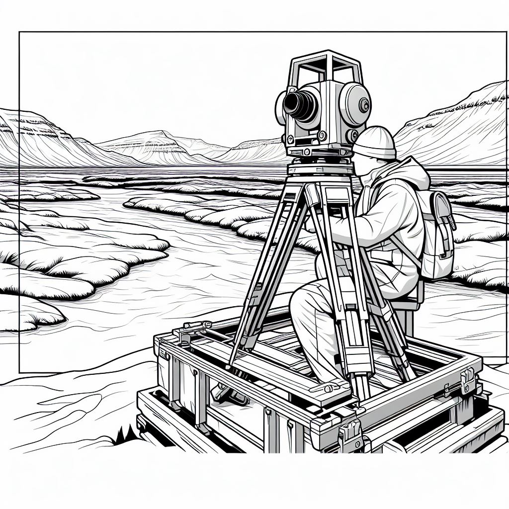 Land Surveyors United: Land Surveyor coloring page with #surveyor in a ...