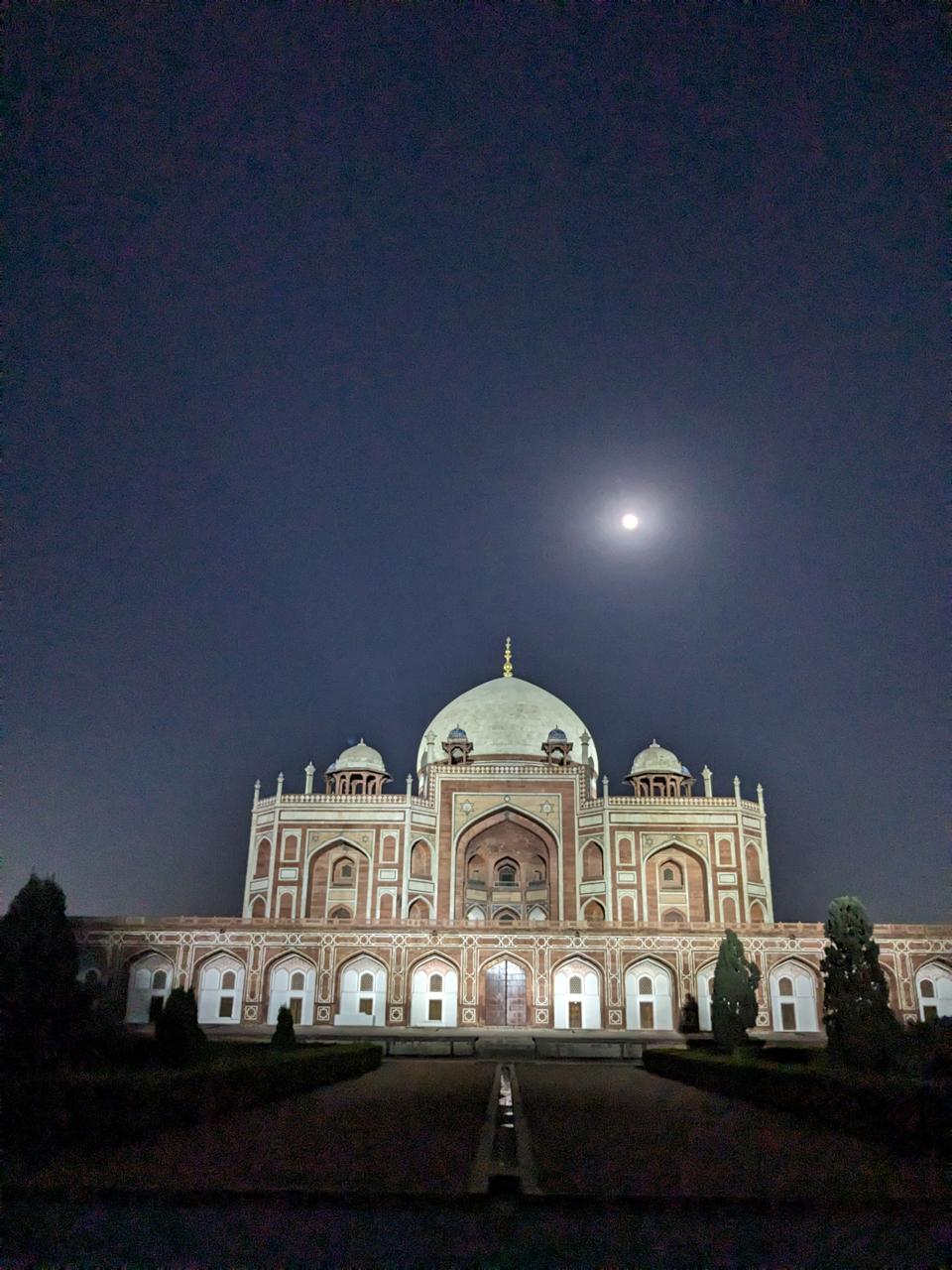 Humayuns Tomb At Night
