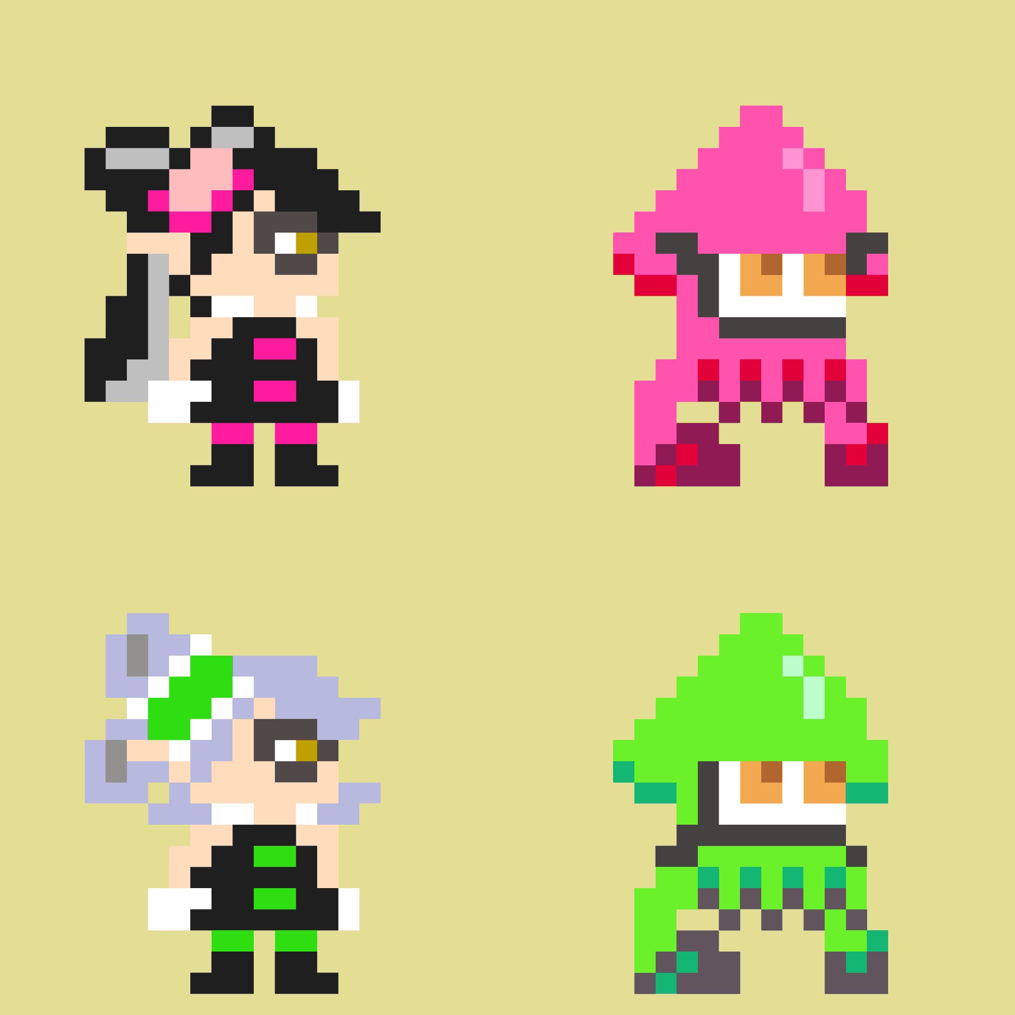 Callie And Marie Pixel Art Callie | Fantendo Game Ideas & More