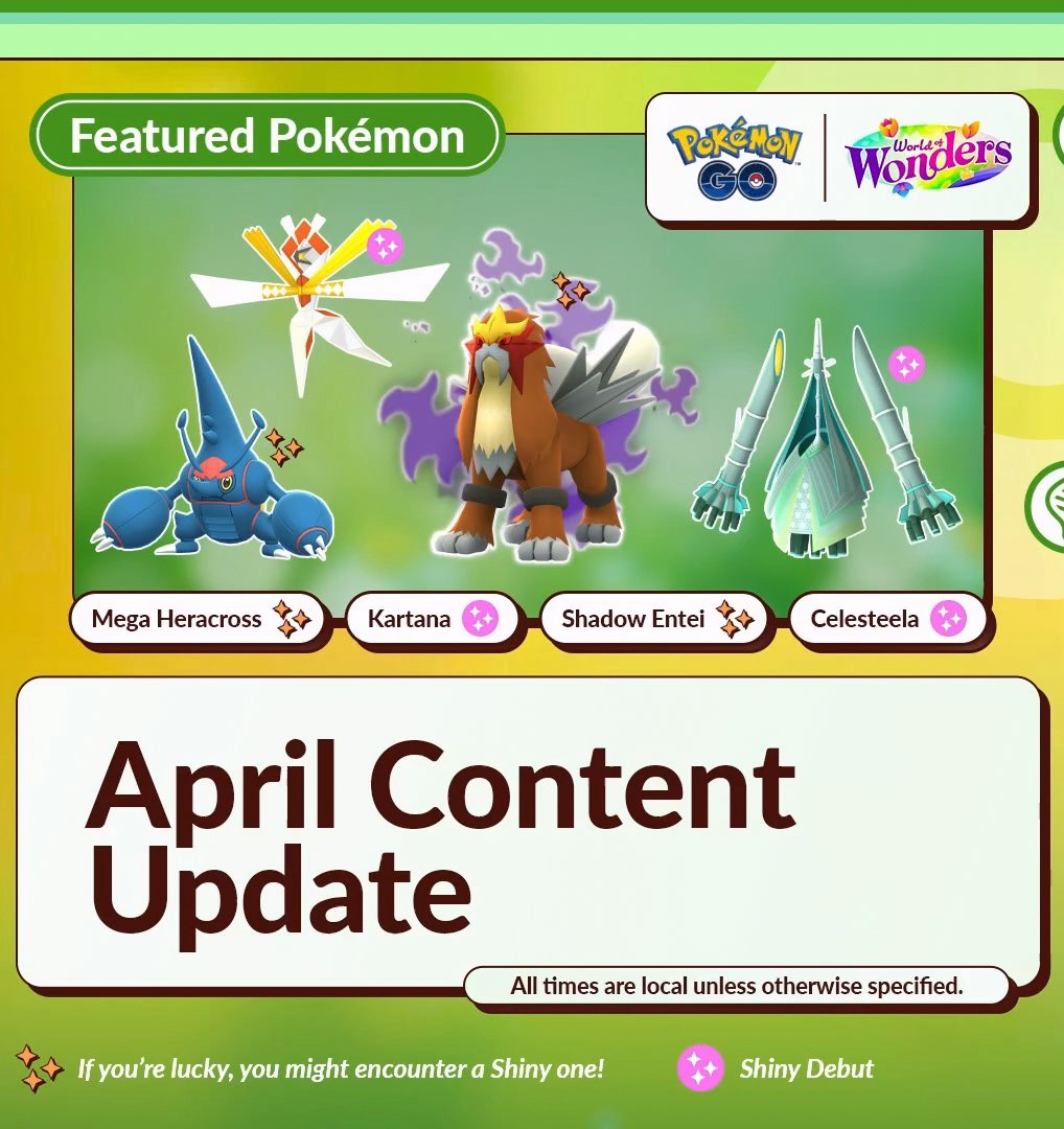 Pokémon GO desvela sus primeros planes para abril con Mega Heracross, Entei Oscuro y más ...