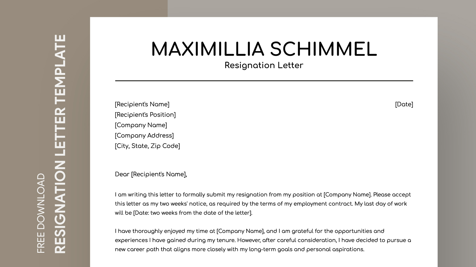 Resignation Letter Example With 30 Day Notice Letter Samples Templates