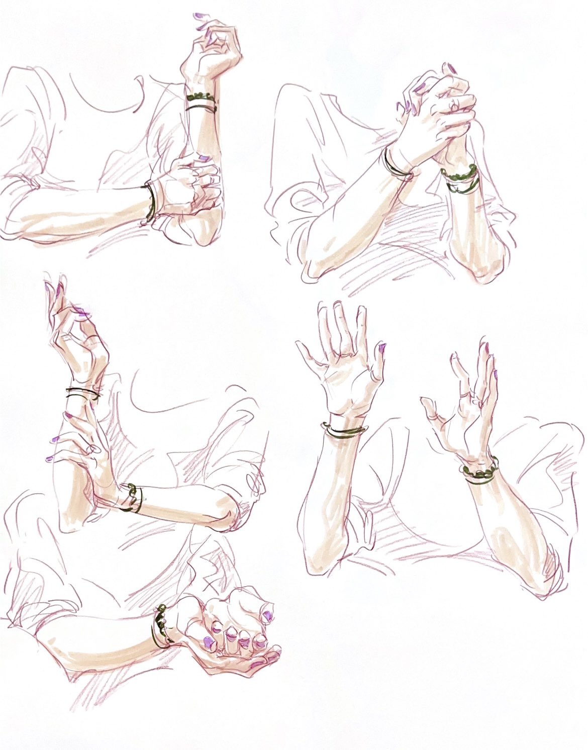 Drawings Hands With Bangles