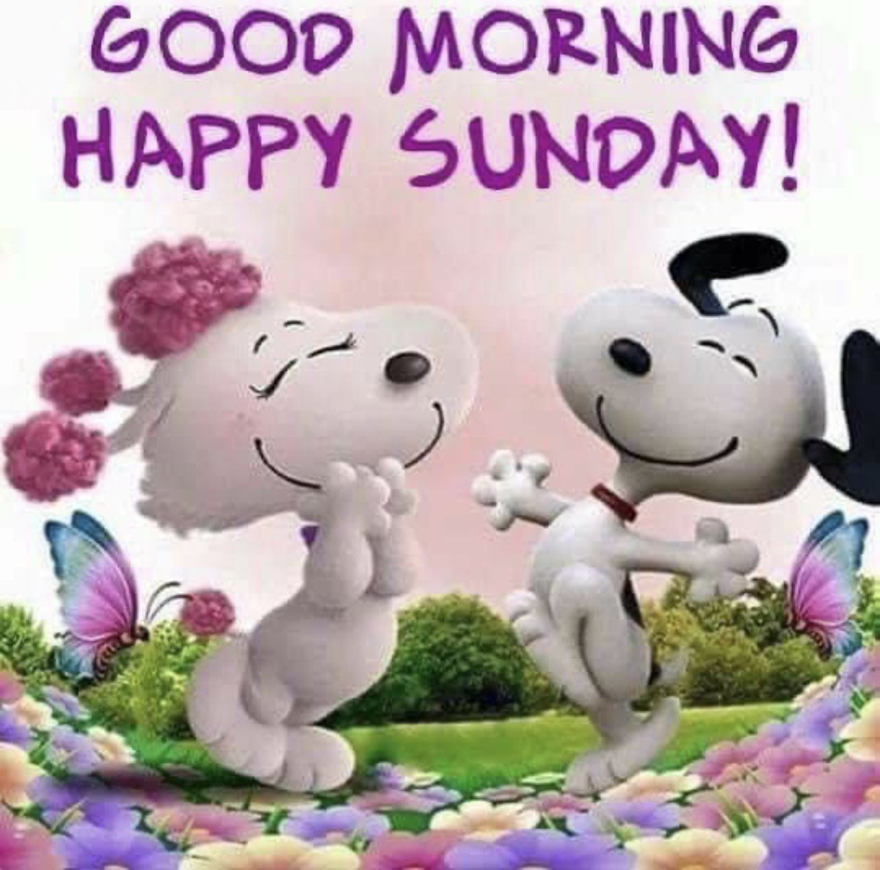 Good Morning Happy Sunday Snoopy Images