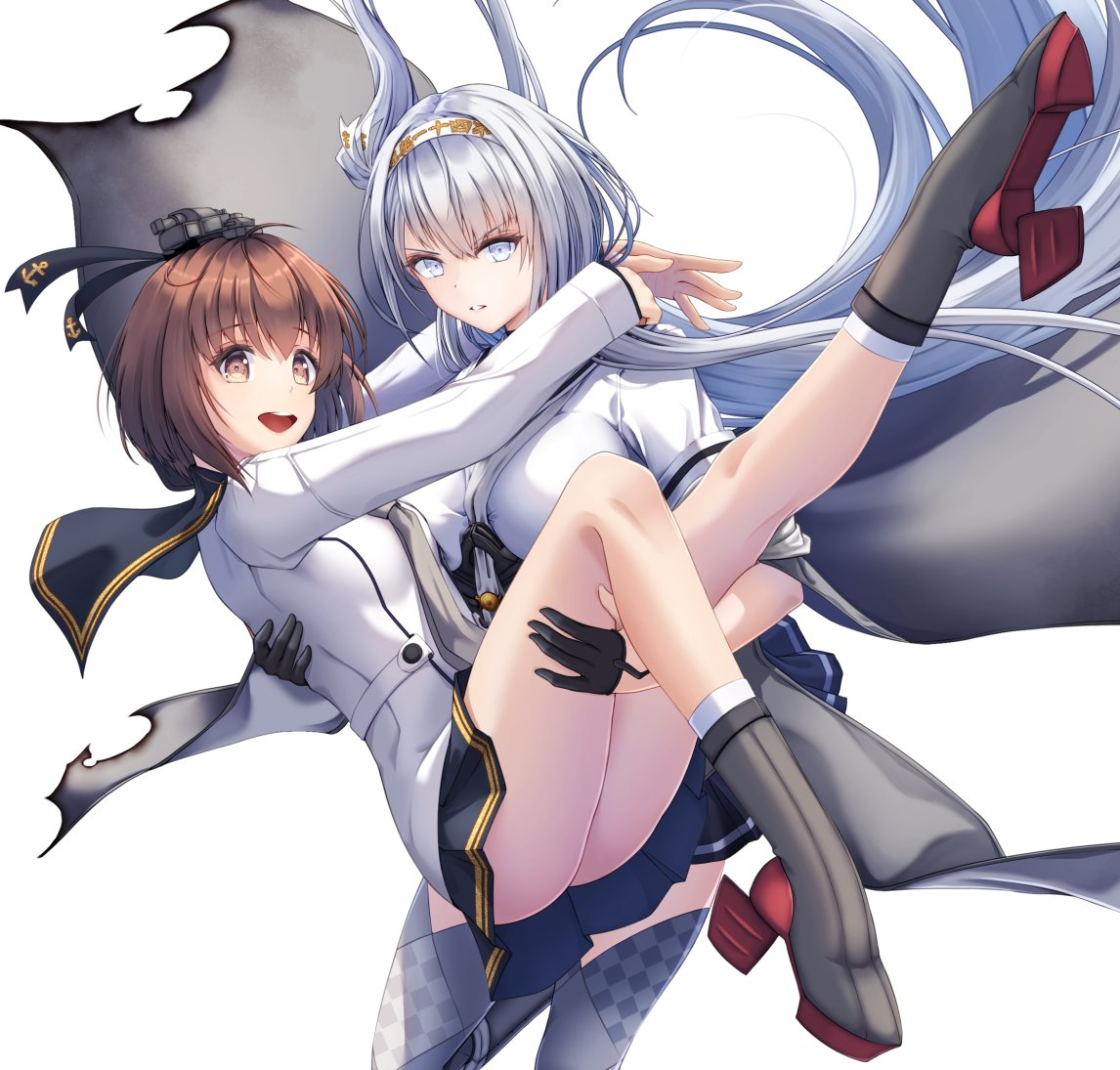 冬月 艦これ 雪風 艦これ 「描きかけのイラストから雪風 お冬さん 進水日おめでとうございます 雪風進水」 ハチワレのイラスト