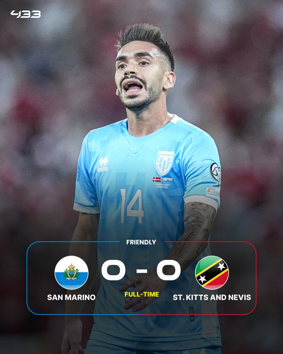 Bottom of the FIFA ranking San Marino get the 🔟th 𝐃𝐑𝐀𝐖 in the country’s ...