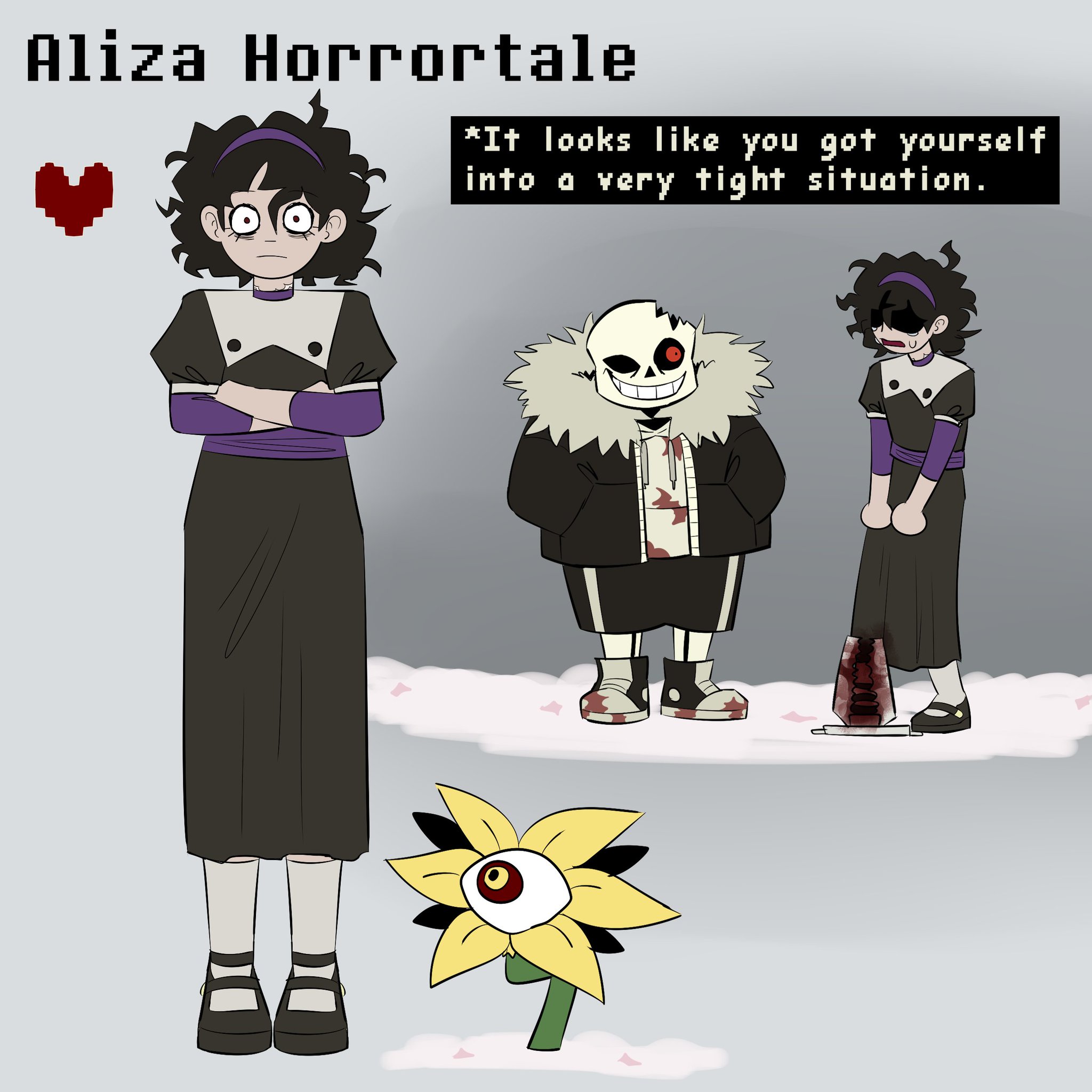 Horrortale Aliza Horrortale Aliza(female/collar) | Undertale AUs Amino
