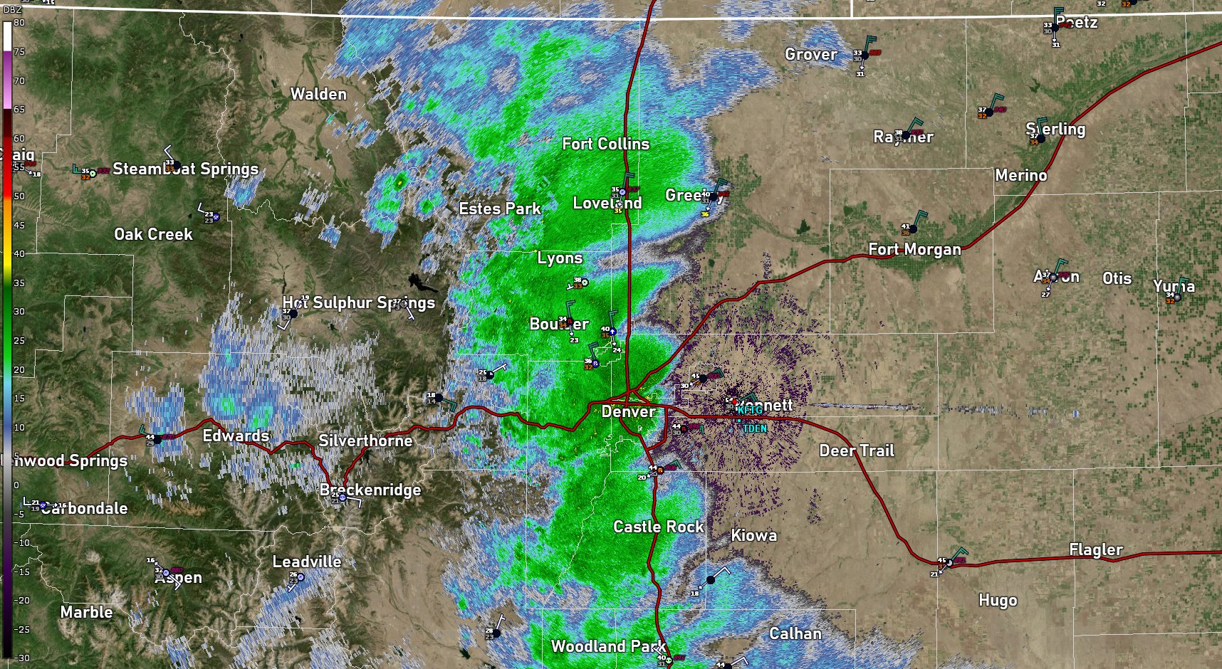 Weather Radar Map Colorado Snow, Rain In Weekend Weather Forecast For