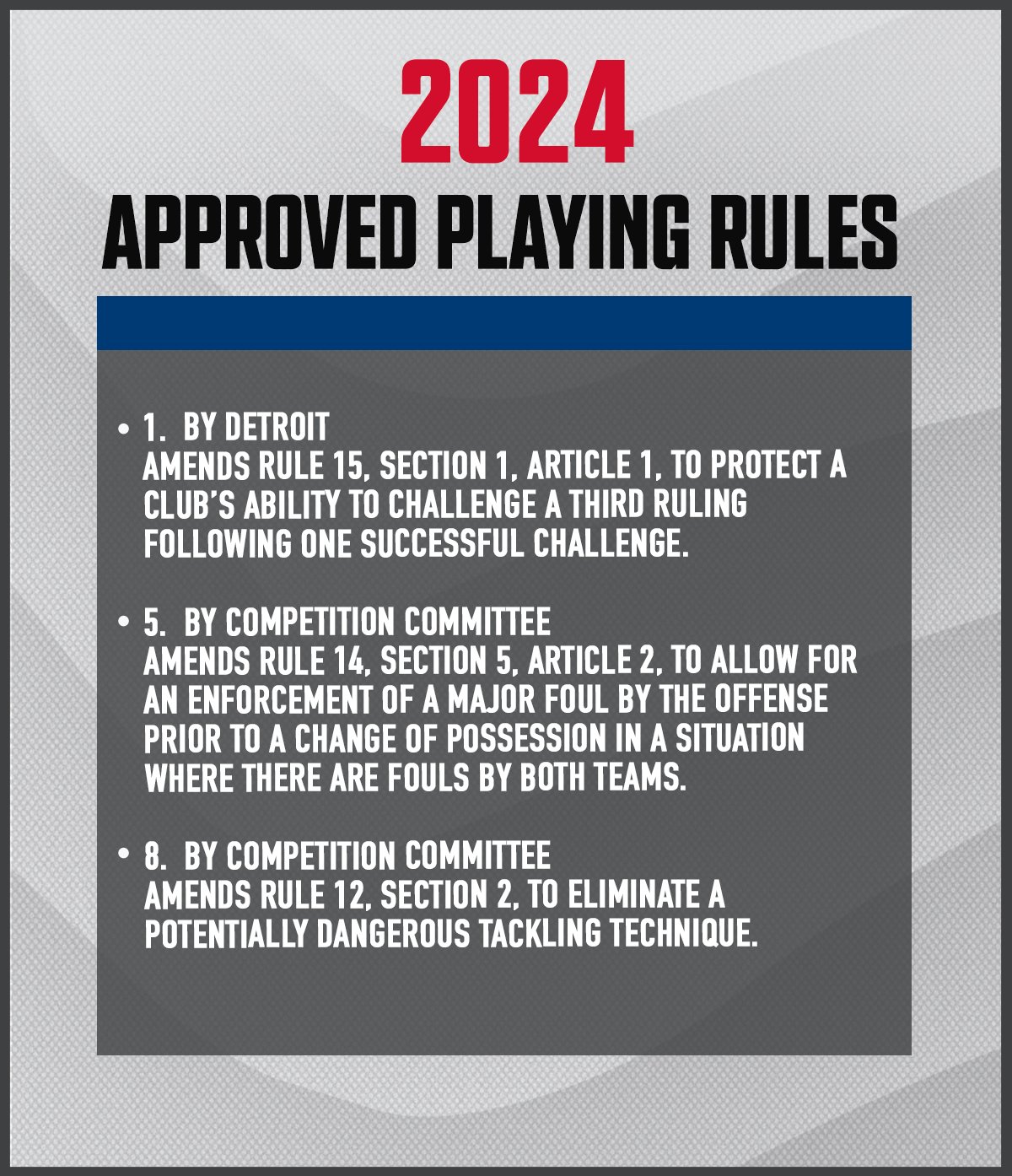 Nfl Football Rules And Regulations NFL Rule Changes: New Overtime