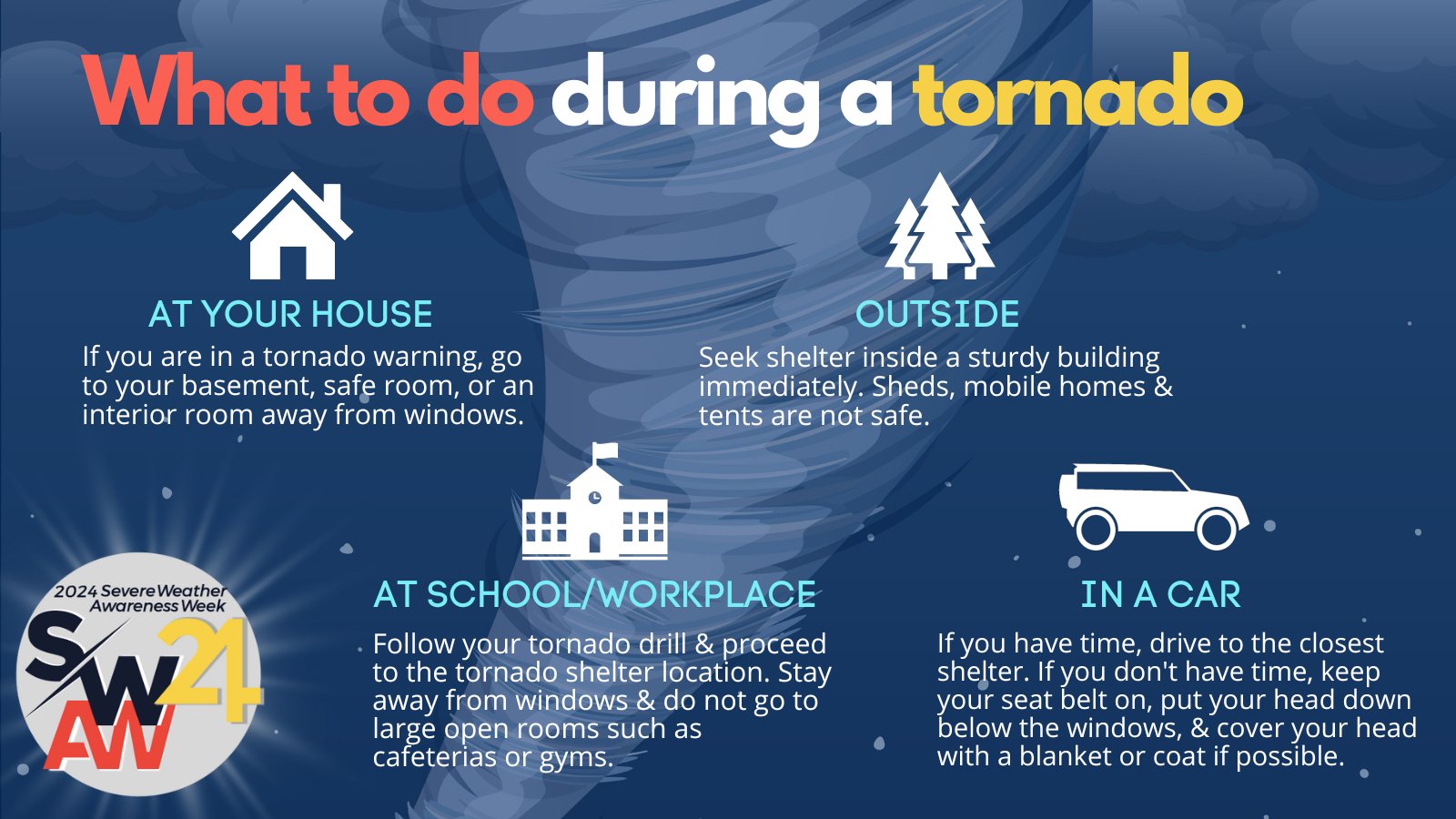 Infographic Tornado Evacuation
