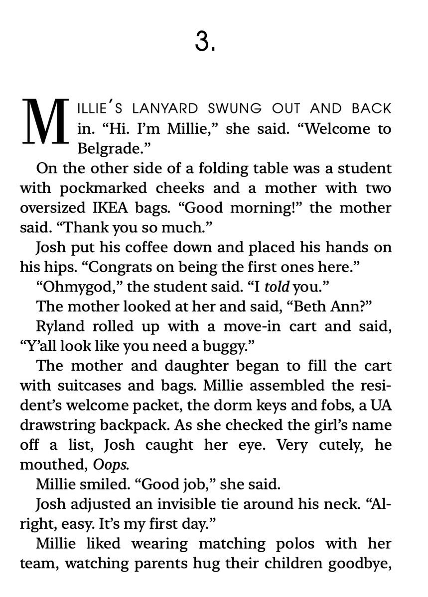 take the beginning of this chapter: this is entirely just description ...