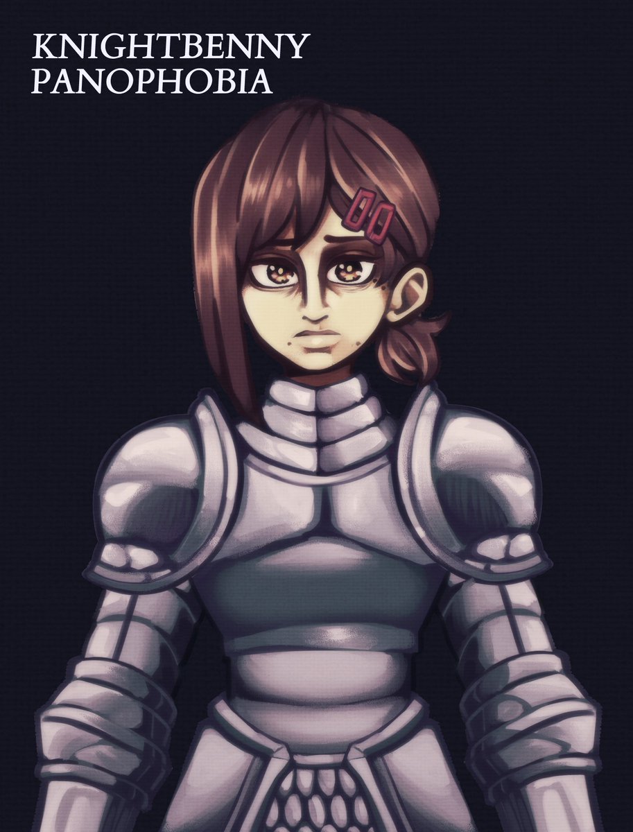 東山コベニ(チェンソーマン) 「kobeni as the knight from fear and hunge」|krempeggedのイラスト