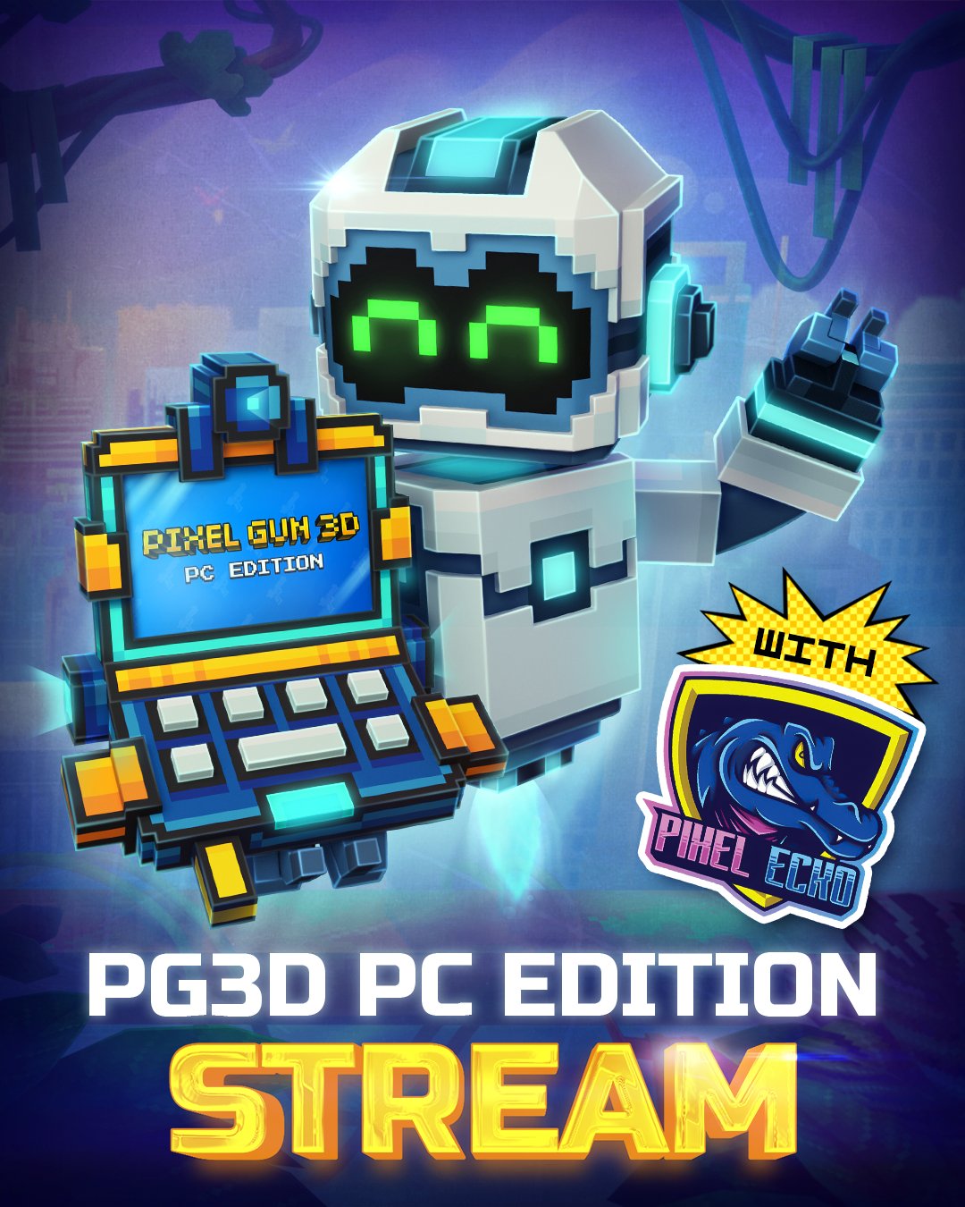 Pixel Gun Logo Pixel Gun 3D (Pocket Edition) Melee Weapon Sword,