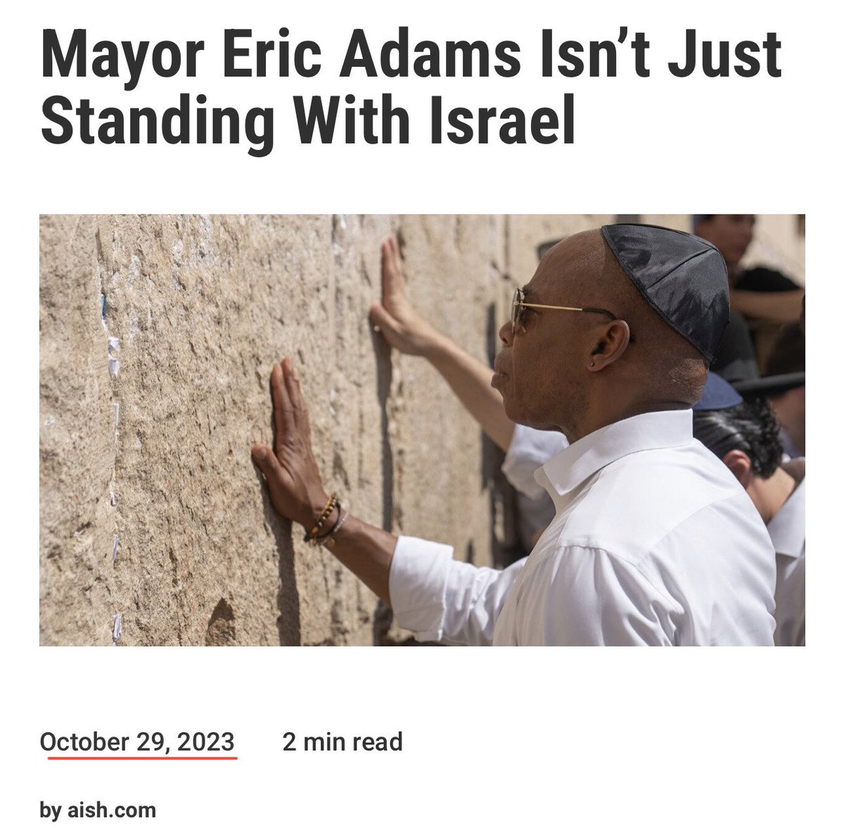 I’ll just point out that Eric Adams gifting Sean “Diddy -ed Your Kids ...