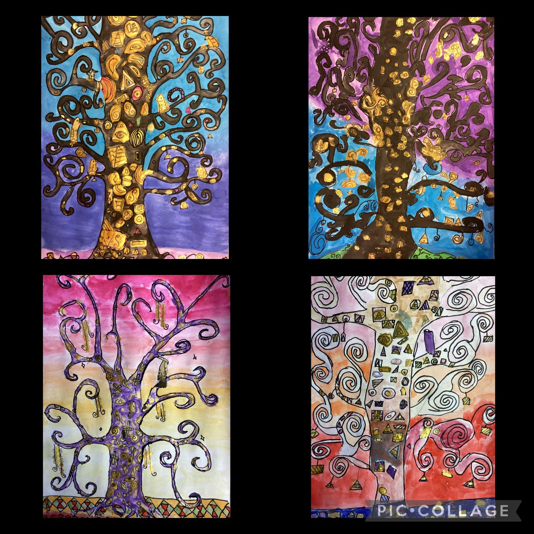 Klimt Tree Of Life Art Lesson Mosaic The Tree Of Life Gustav Klimt