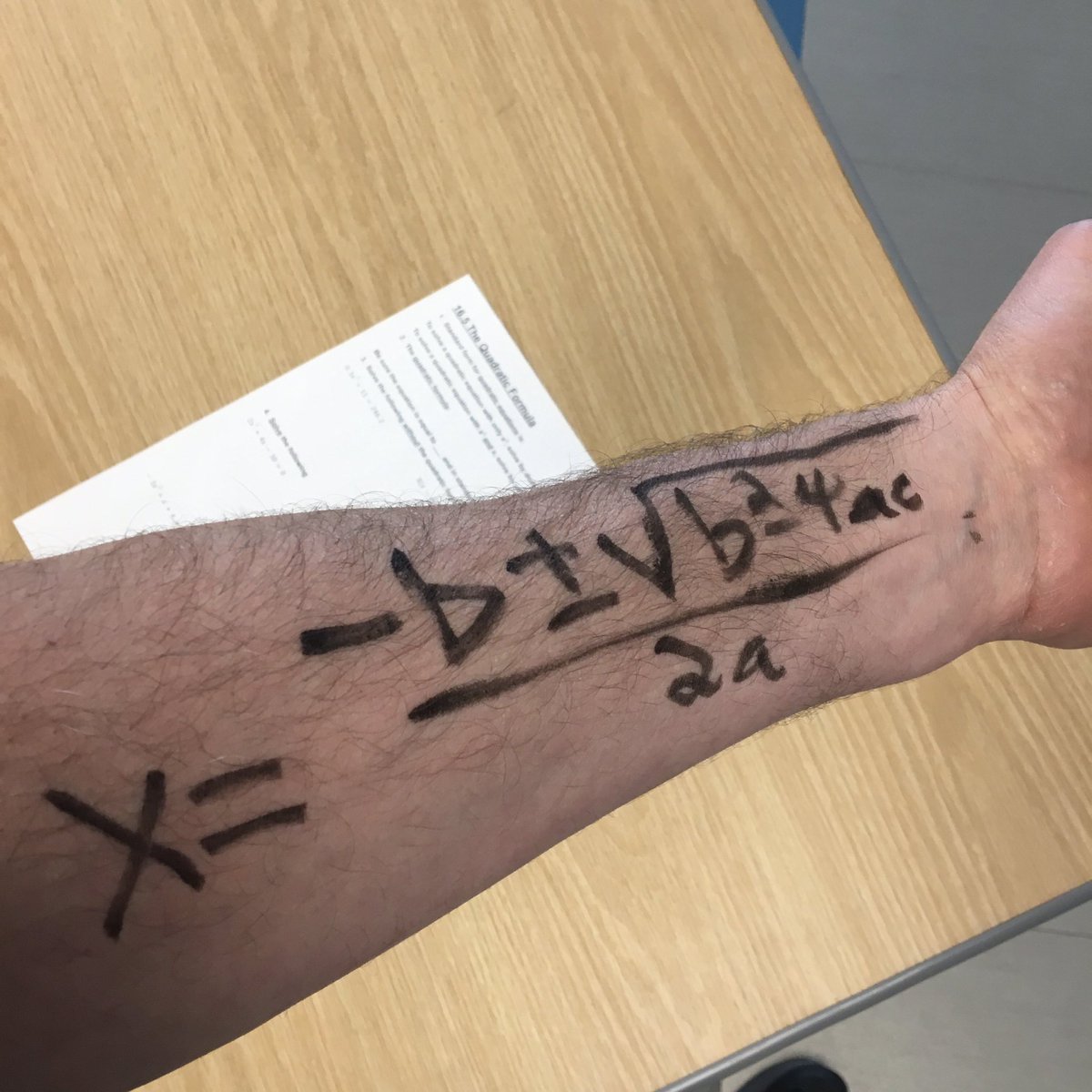 Quadratic Equation Tattoos 30 Cool But Geeky Maths And Science Tattoos