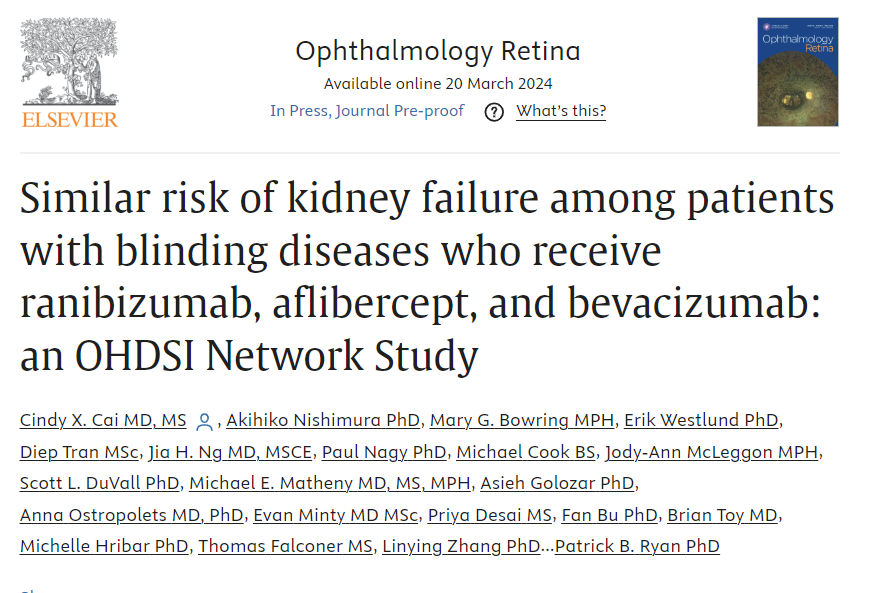 🧵 **Tweetorial**: Unraveling the Impact of Intravitreal Anti-VEGF on Kidney Failure 🧵 - Thread ...