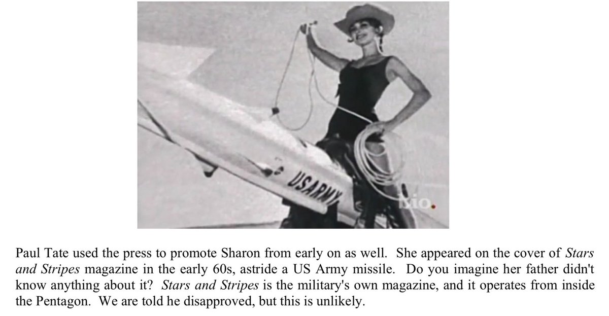 Yes, I have considered Sharon Tate’s dad was CIA. Sharon Tate and ...