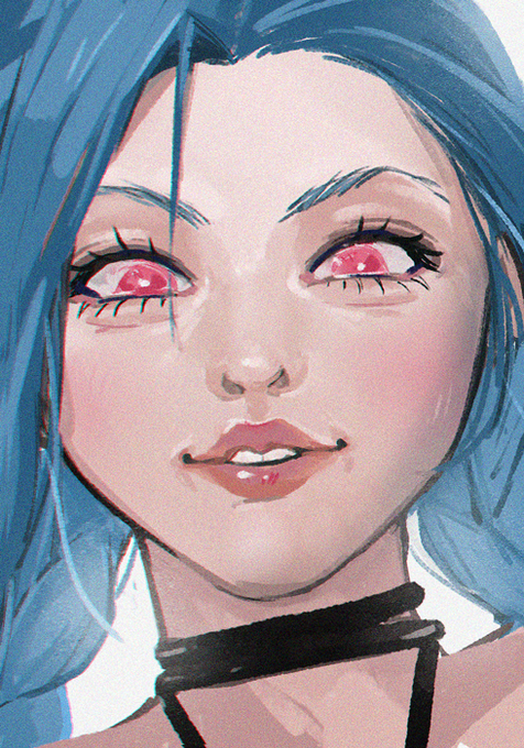 「jinx (league of legends) blue hair」Fan Art(Latest)