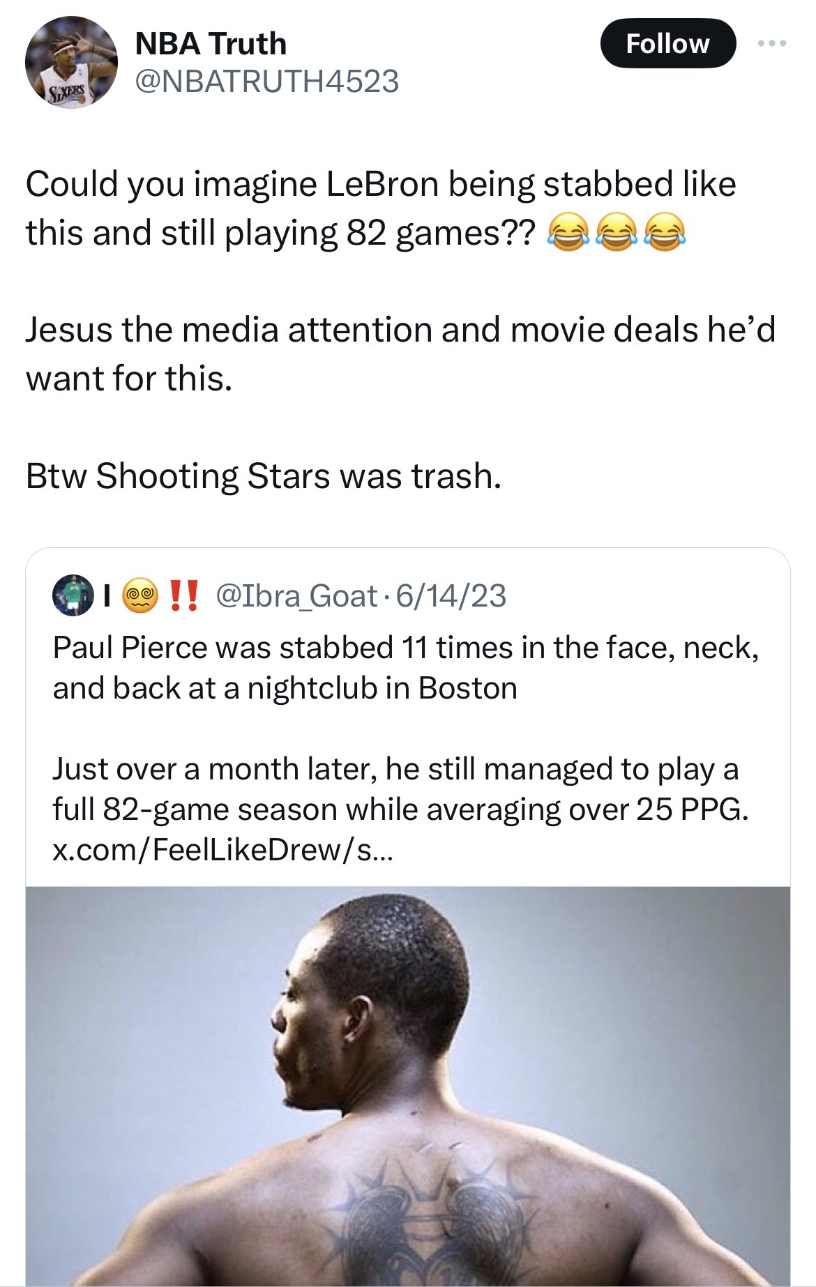 Paul Pierce Stabbed In Face