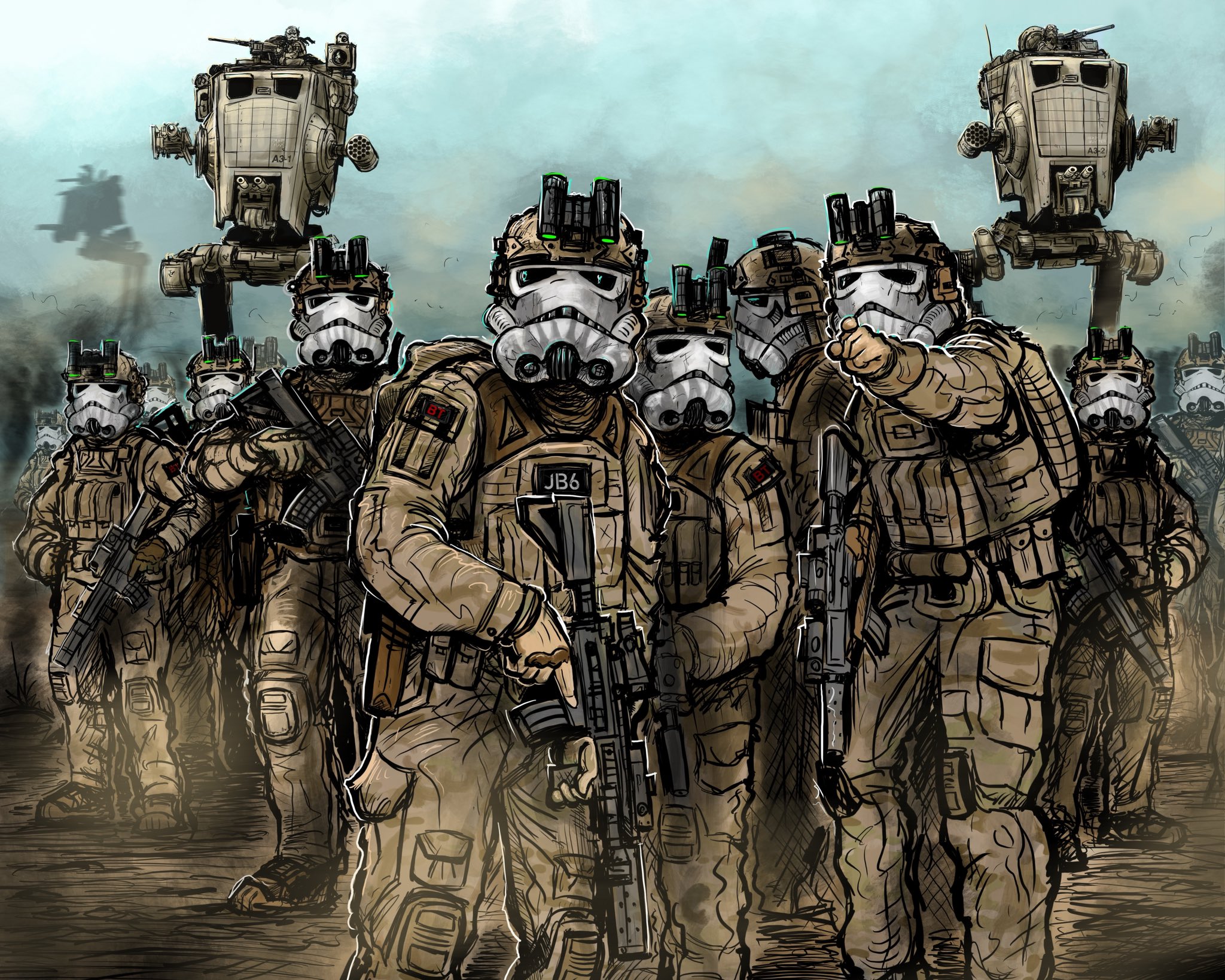 Stormtrooper Battle Art