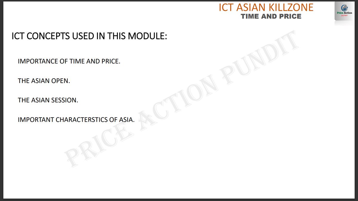 ICT ASIAN KILLZONE TRADING STRATEGY Credits- @I_Am_The_ICT A Thread🧵 ...