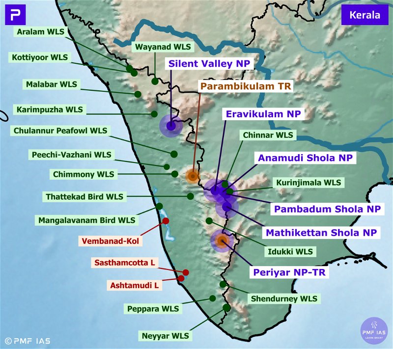 Anamudi Shola National Park Map