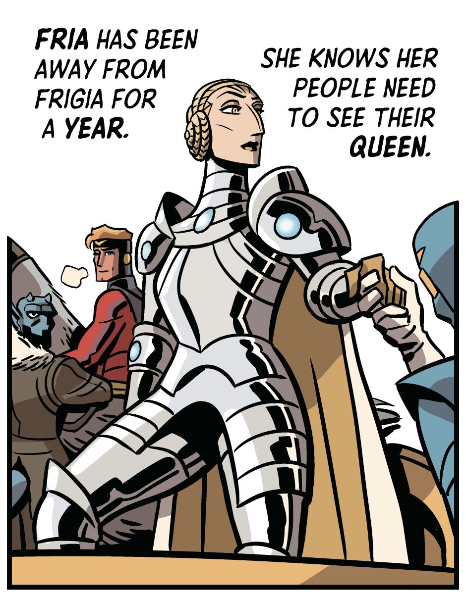 「So what if she's a six foot tall warrior queen and he's a he」Dan Schkadeの漫画