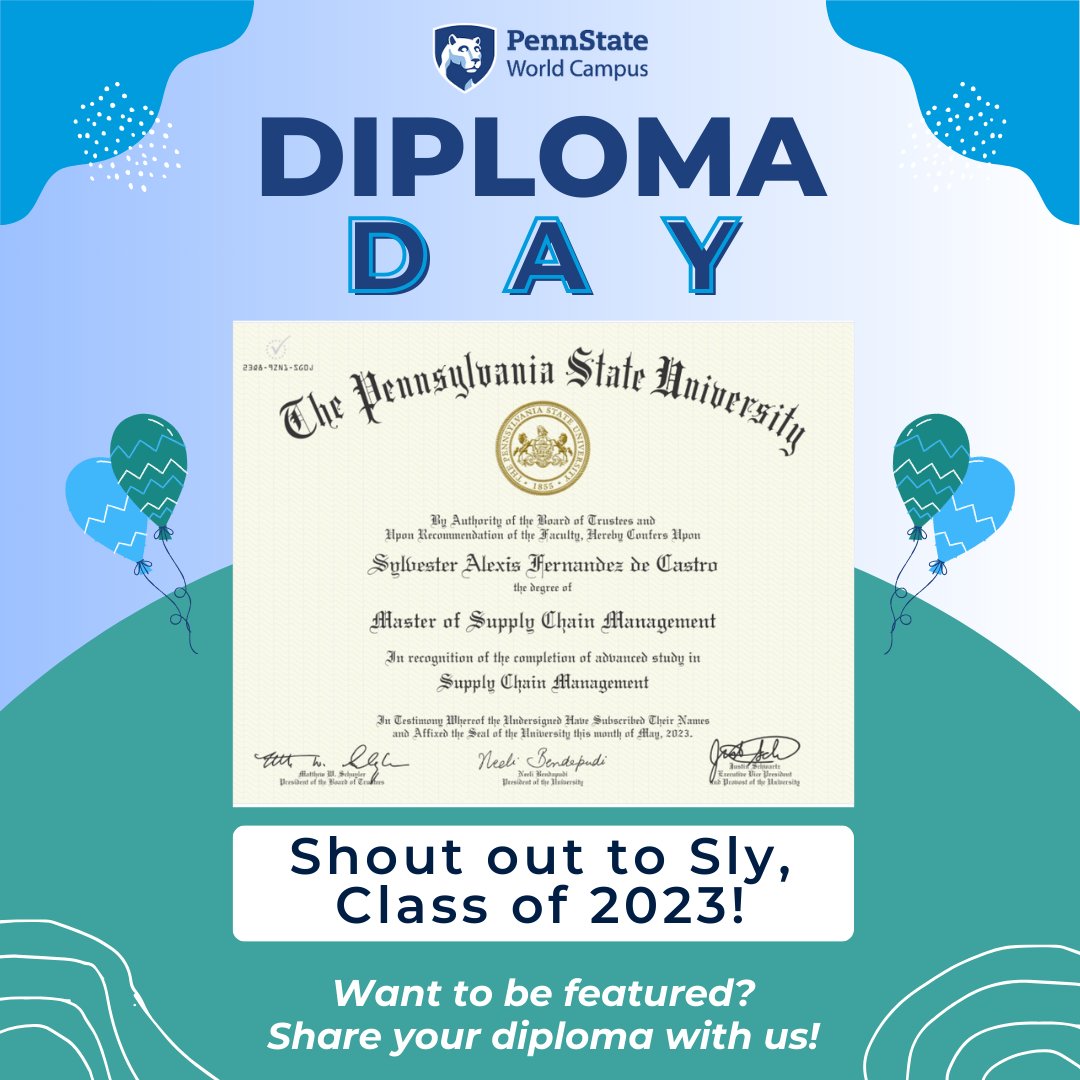 Penn State Diploma Certificates TV Broadcaster Furthers Career With