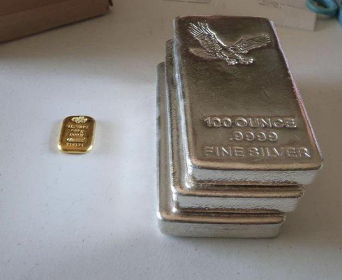 $5k in gold vs $5k in silver You case you missed it, gold is much rarer ...