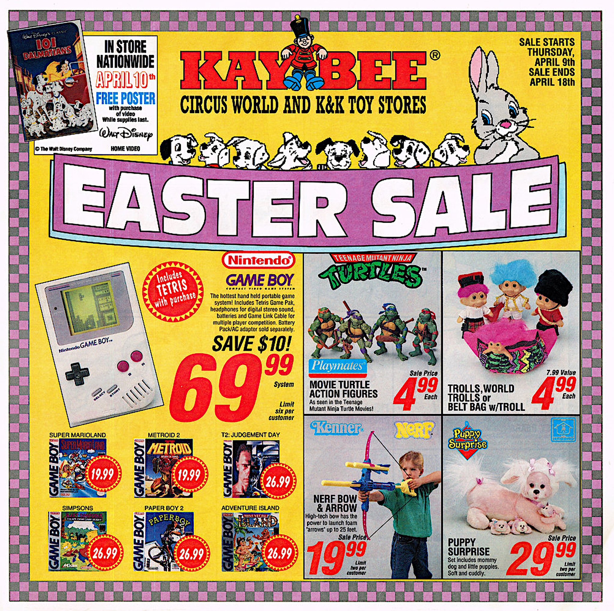 RetroNewsNow on X Kay Bee Toy Easter Sale 1992 https t 7ZMJZHGEWL X