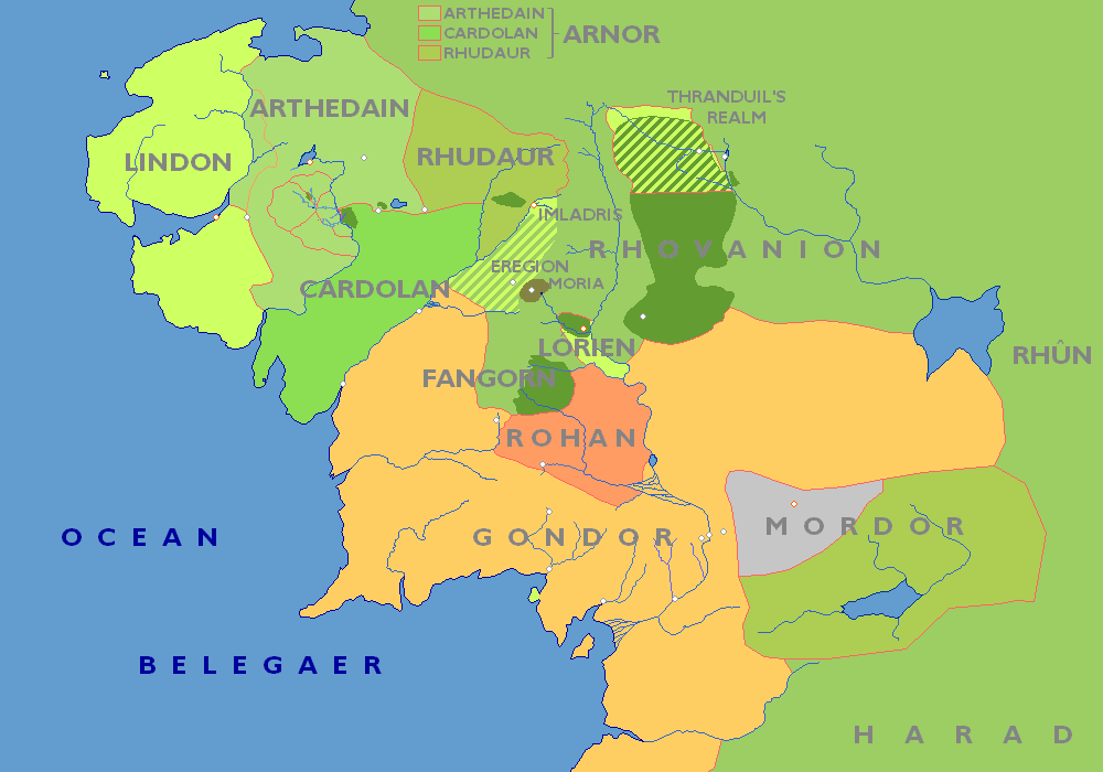 Imladris Map Eriador Tolkien Gateway