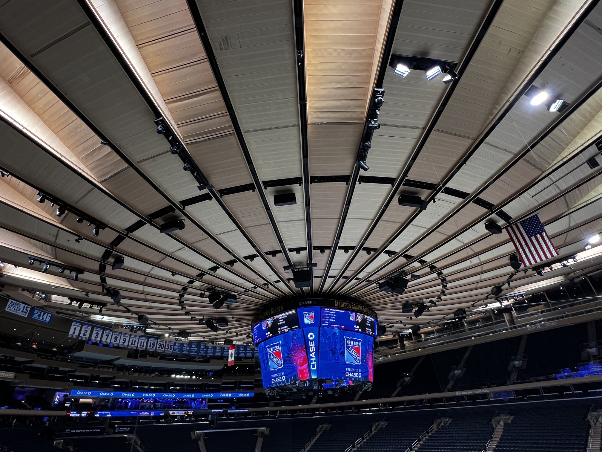 Madison Square Garden Ceiling Madison Square Garden Roof Stock Photo