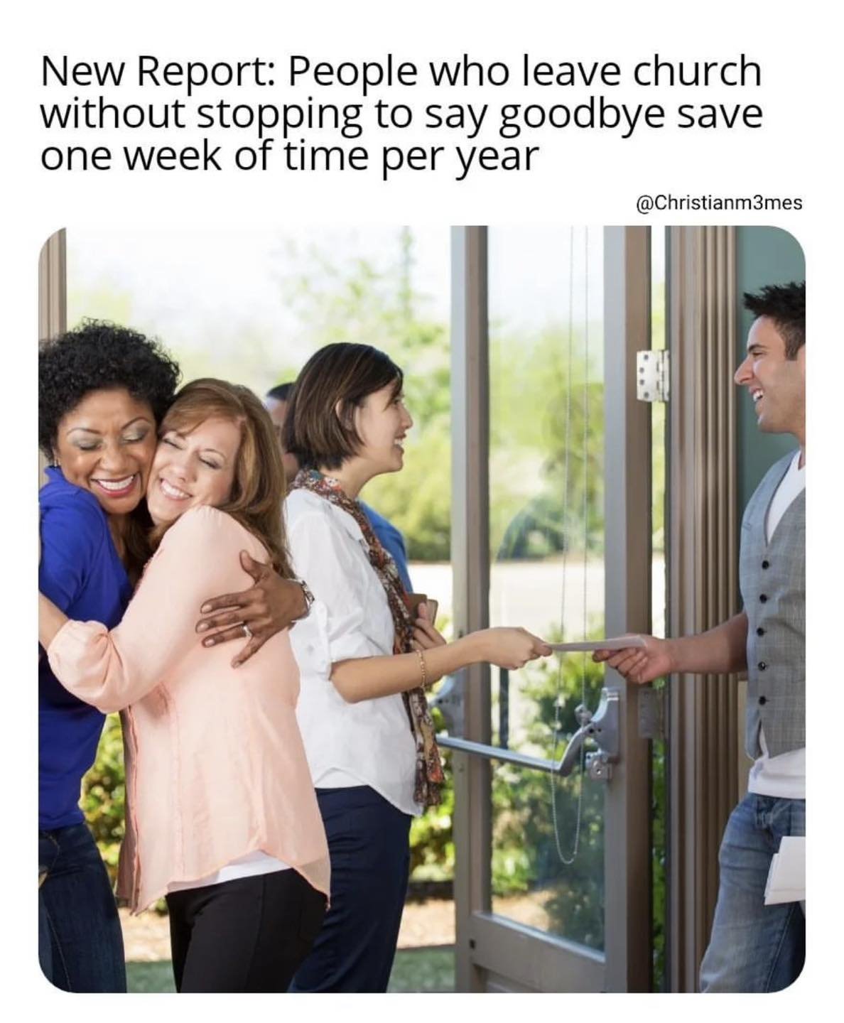 Church Hug Meme