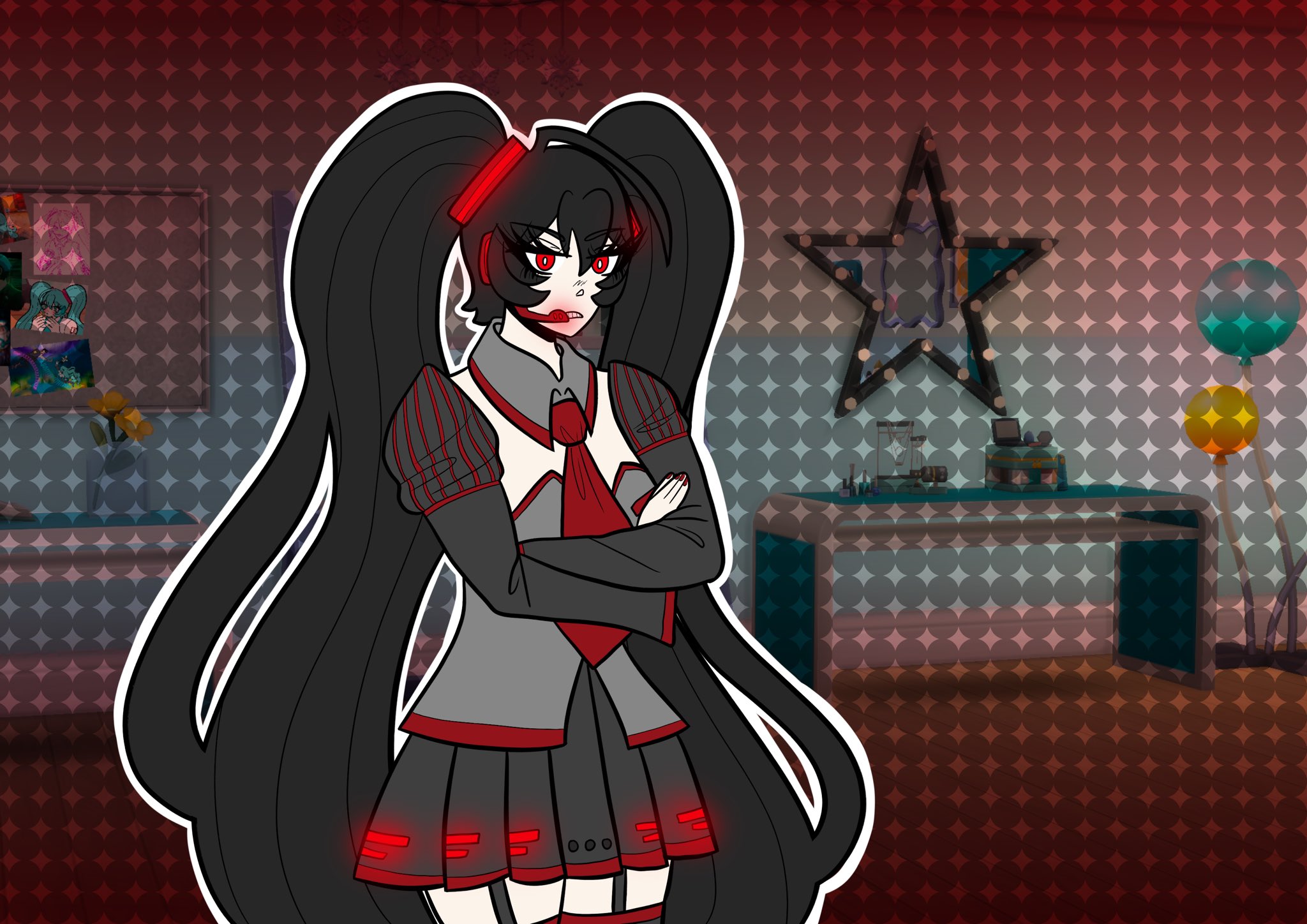 Hatsune Miku And Zatsune Miku Zatsune Miku, Pretty, Stunning, Cg,