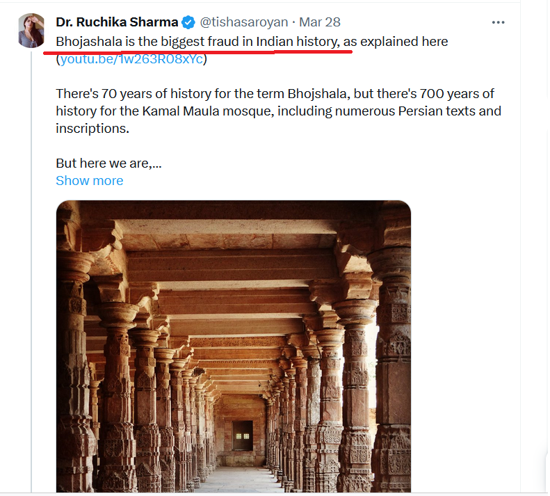 This person claims that Bhojashala is 'biggest fraud of Indian history ...