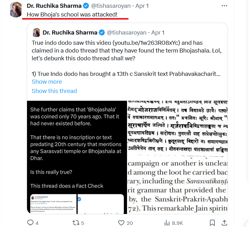 This person claims that Bhojashala is 'biggest fraud of Indian history ...