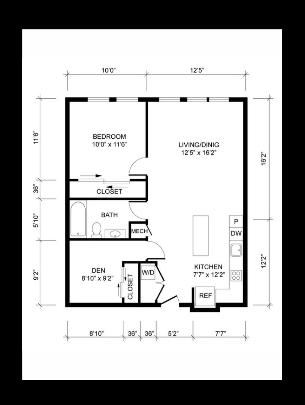 24x24 Single Floor House Plans
