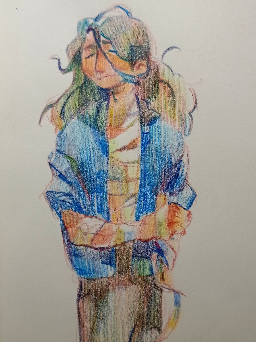 「I love coloring pencils!!! 」|Pouのイラスト