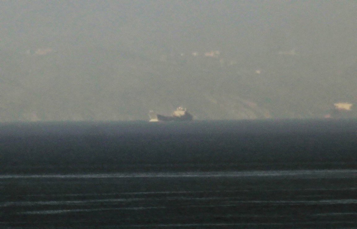USAV General Frank S. Besson (LSV 1) eastbound in the Strait of ...