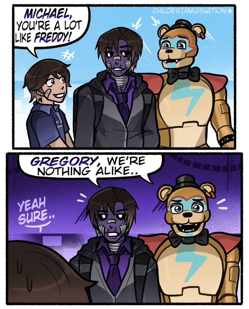 「Gregory believes in the Glammike FNAF theory,, 」ChloesImagination💫の漫画